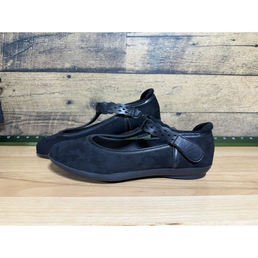 comfortview | Shoes | New Comfortview Womens Black Mary Jane Flat Emmi ...